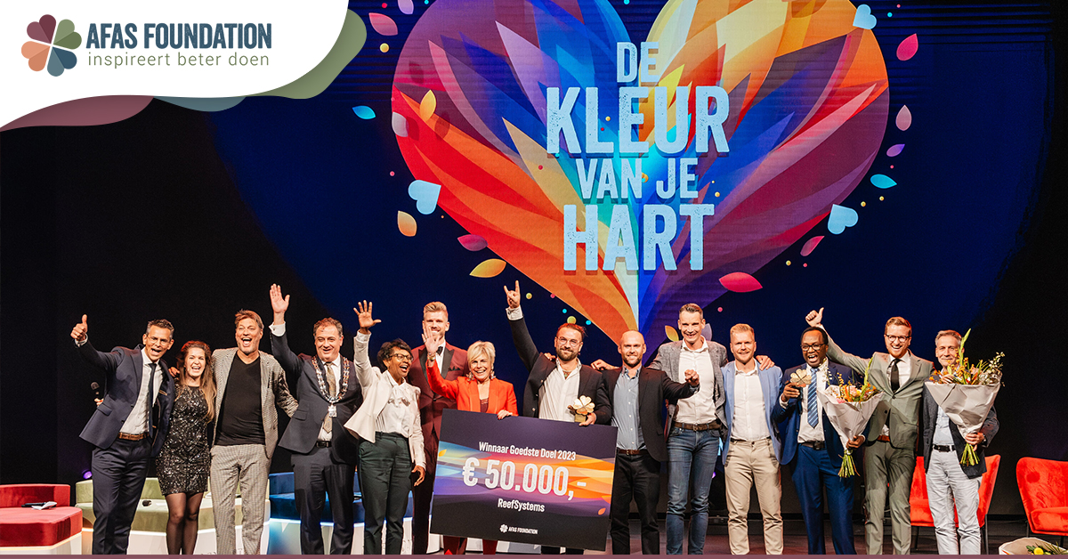 ReefSystems bekroond tot Het Goedste Doel van Nederland 2023 - AFAS Foundation
